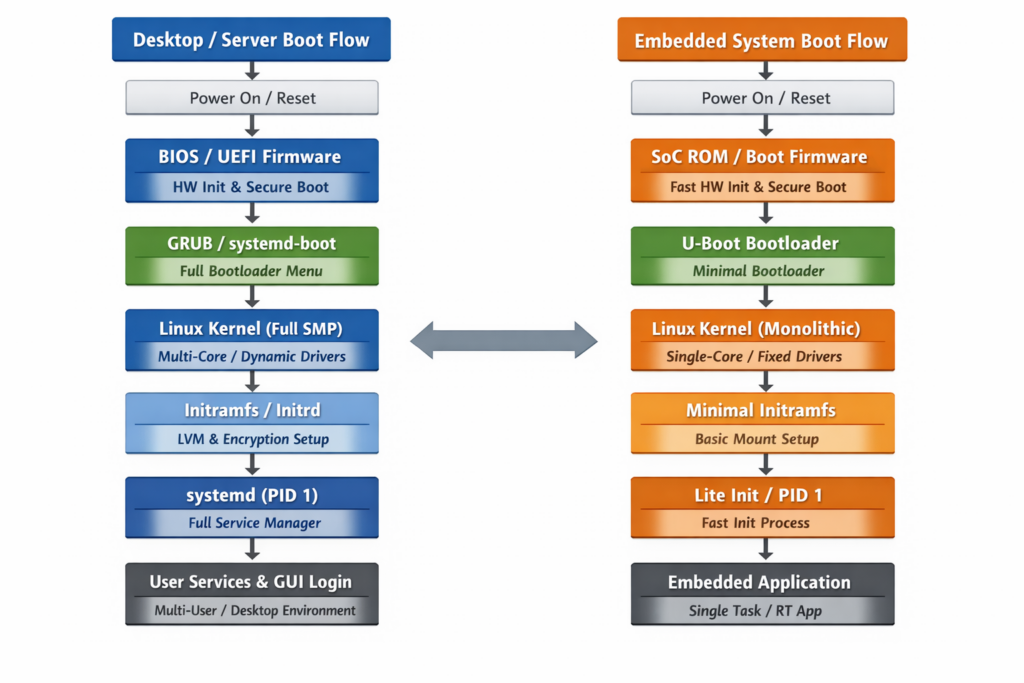 A Technical Comparison of Desktop/Server vs Embedded Linux Boot Flows - OpenLib.IO